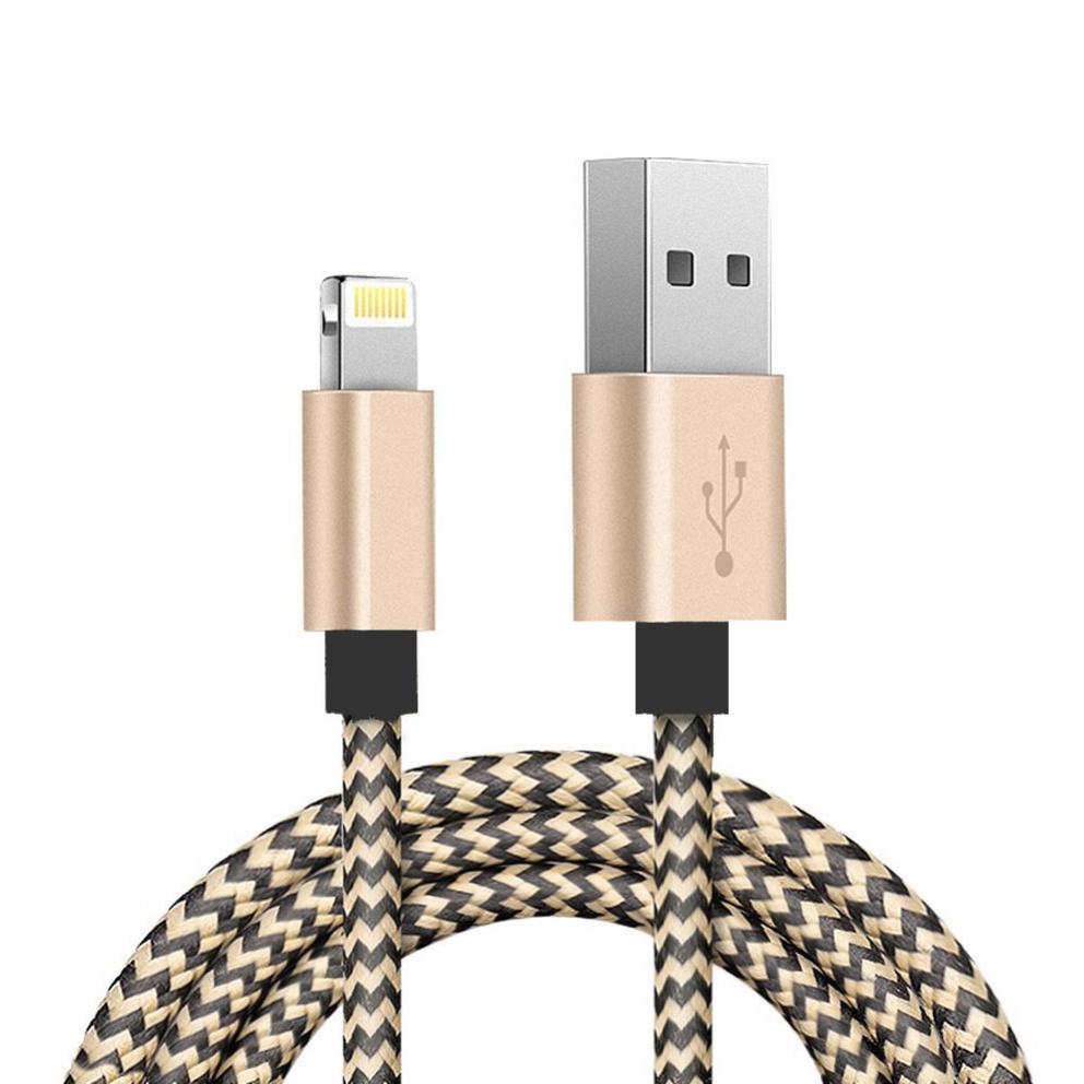 BRAIDED 6FT LONG CORD USB CABLE FAST CHARGE POWER SYNC WIRE For iPHONE ...
