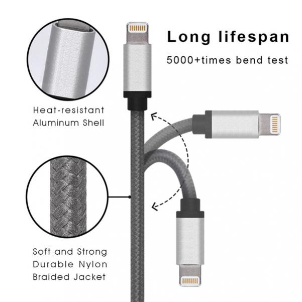 iPHONE iPAD iPOD - 6FT LONG USB CABLE FAST CHARGE POWER CORD SYNC WIRE ...