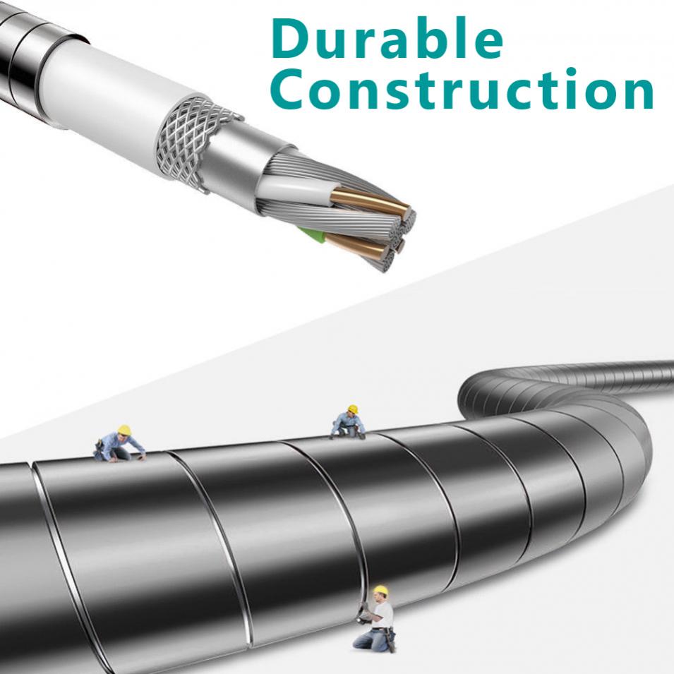 6FT LONG METAL PD CABLE TYPE-C to USB-C FAST CHARGE CORD WIRE for ...