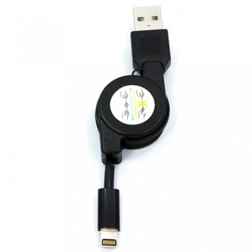 RETRACTABLE USB CABLE FAST CHARGE POWER WIRE DATA SYNC CORD for iPHONE ...