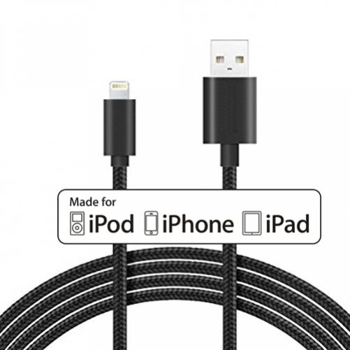 iPHONE iPAD iPOD CERTIFIED MFI USB CABLE 10FT LONG FAST CHARGE POWER ...